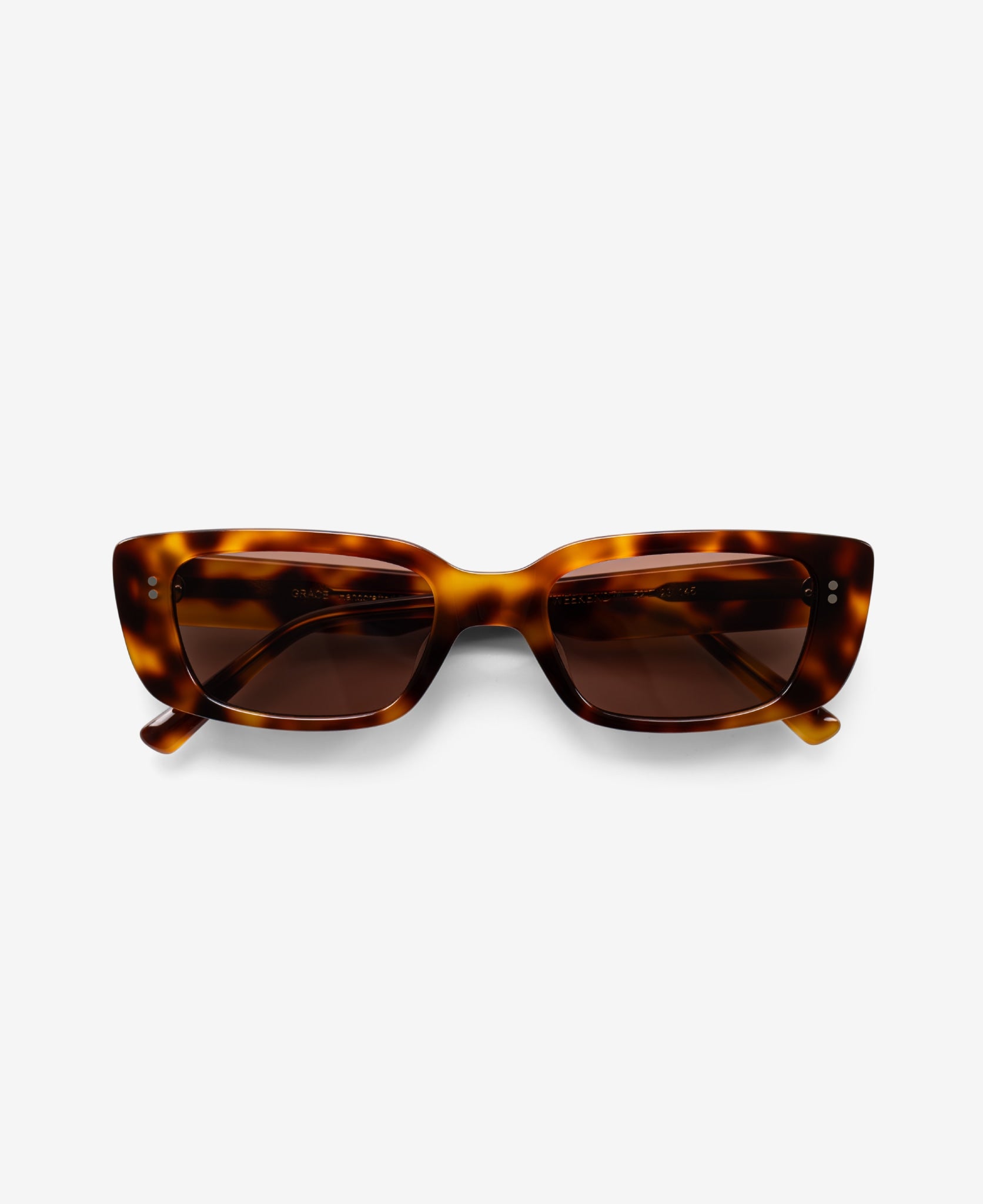 GRACE Tortoise - Rektangulære Solbriller | MESSYWEEKEND – MessyWeekend DK